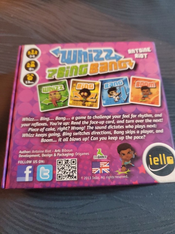 Whizz Bing Bang Mini Party Card Game Games Iello Games 3760175510717| eBay