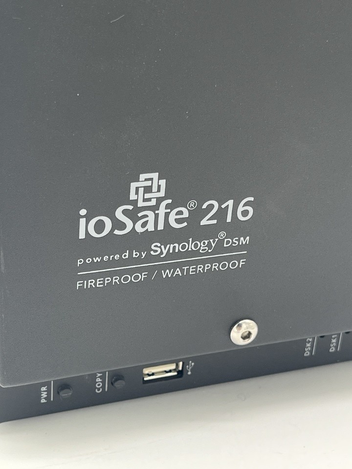 ioSafe 216 NAS Storage System RAID Server Fireproof Waterproof Untested ...
