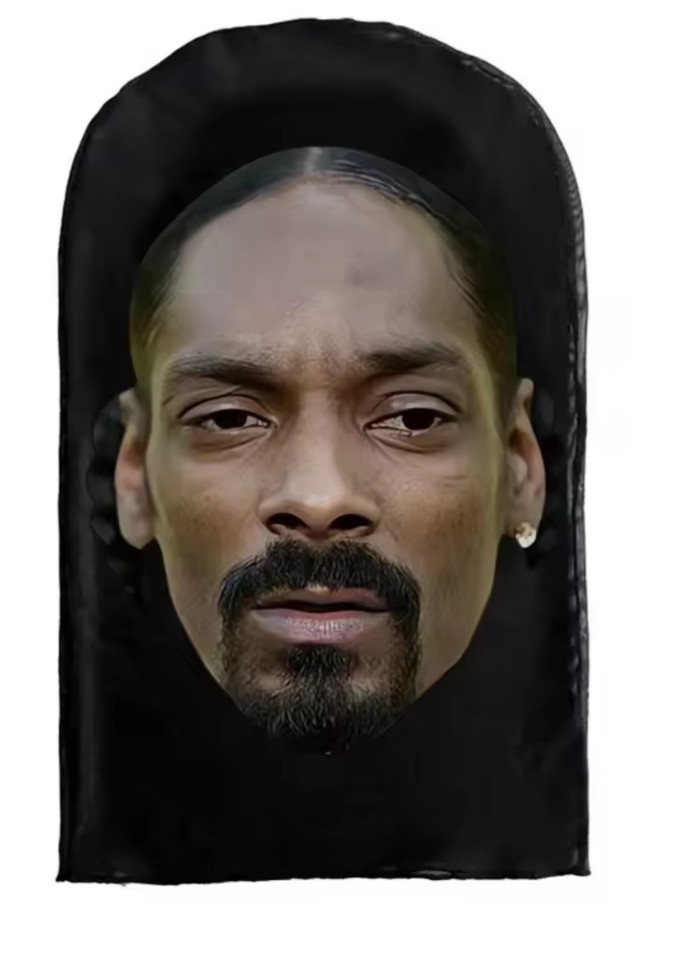🔥Snoop Dog Doggy Dogg Breathable Mesh Seethru Mask Full Face Halloween ...