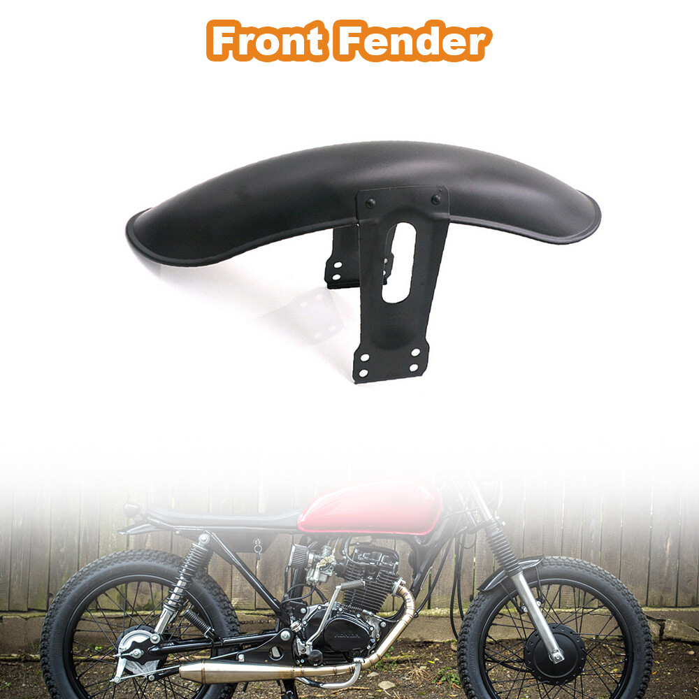 Front Mudguard Fender Iron Black Protective Fit For Honda CG125 CG Cafe ...