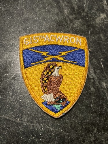 USAF AIR FORCE 615th ACWS Radar Squadron Patch 3” AFB AC&W ACWRON ...