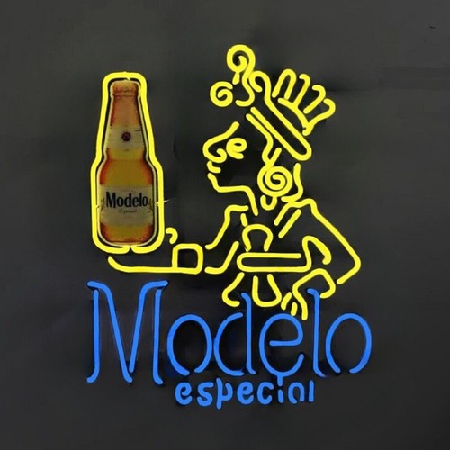 Modelo Especial Beer Neon Sign 24"x20" Lamp Beer Bar Pub Room Wall ...