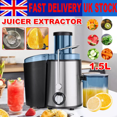 1000W Juicer Machine Whole Fruit Vegetable Juice Maker Centrifugal ...