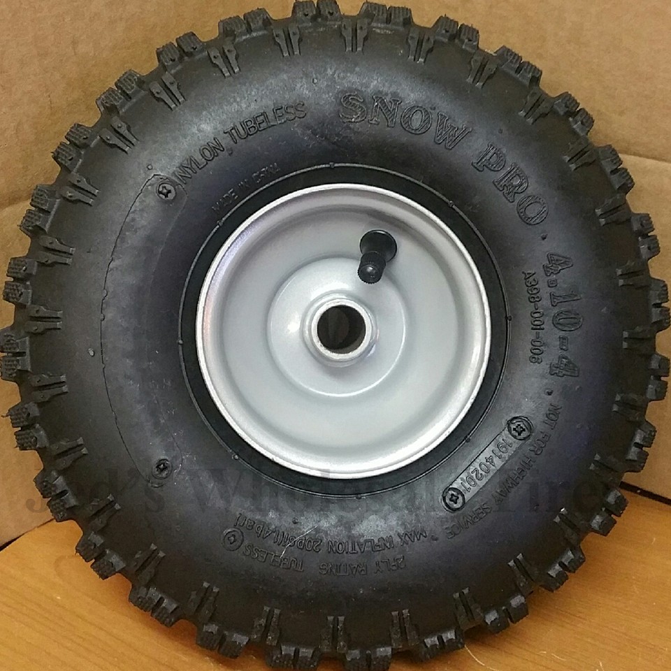 4.10-4 410-4 Snow Blower Thrower TIRE RIM WHEEL ASSEMBLY Snow Pro Polar ...