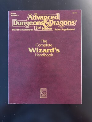 THE COMPLETE WIZARD'S HANDBOOK Dungeons & Dragons AD&D 2nd Ed 2115 ...