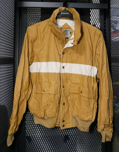 Vintage Trader Bay Brown Mustard & White Zip Button Up Jacket / Vest ...