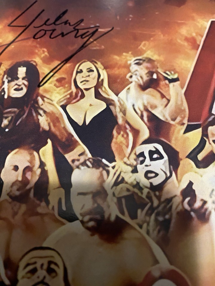 Autographed Poster Of Silas Young The Last Real Man! ROH AEW TNA WWE ...