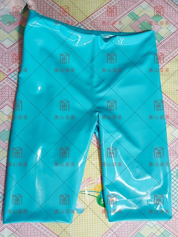Latex shorts men inflatable rubber pants high waist latex inflatable ...
