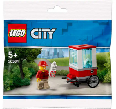 LEGO City. POPCORN CART. 30364. PolyBag. RARE. EXCLUSIVE. BRAND NEW ...