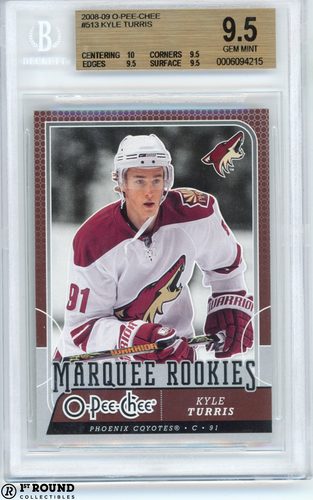POP 1: Kyle Turris RC BGS 9.5: 2008-09 O-Pee-Chee Rookie Card Gem Mint ...