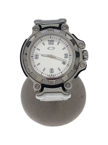 OAKLEY Quartz watch Vintage Y2K from japan color white used leather ...