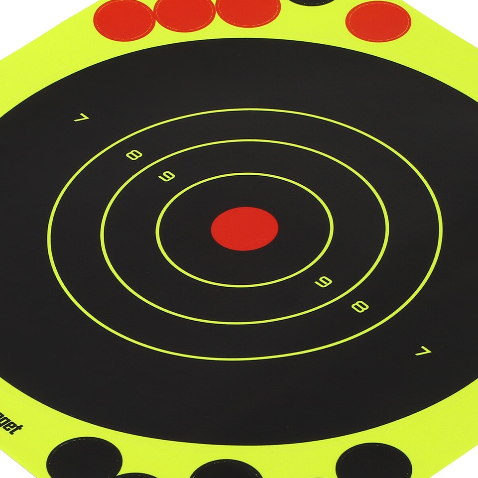 25-100 Packs Shooting Targets Splatter Gun Rifle Paper Target Adhesive ...