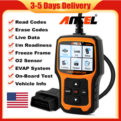 Check Engine Auto Code Reader OBD2 Scanner Live Data Reader Diagnostic ...