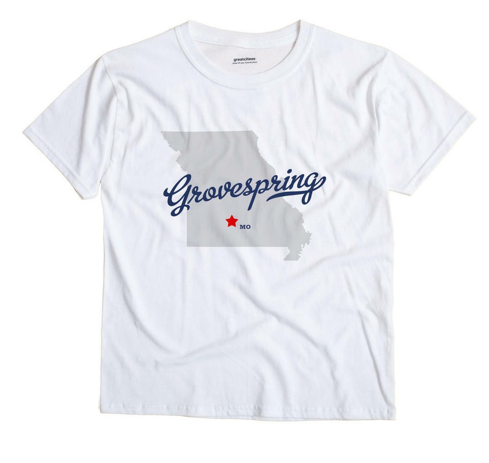 Grovespring Missouri MO T-Shirt MAP | eBay