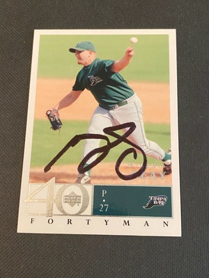 Bobby Seay Signed 2003 Upper Deck UD 40-Man Card Auto Devil Rays ...