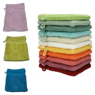 6 Luxury Soft Cotton colored Towels BATH HAND FACE FLANNEL WASH Cloth ...