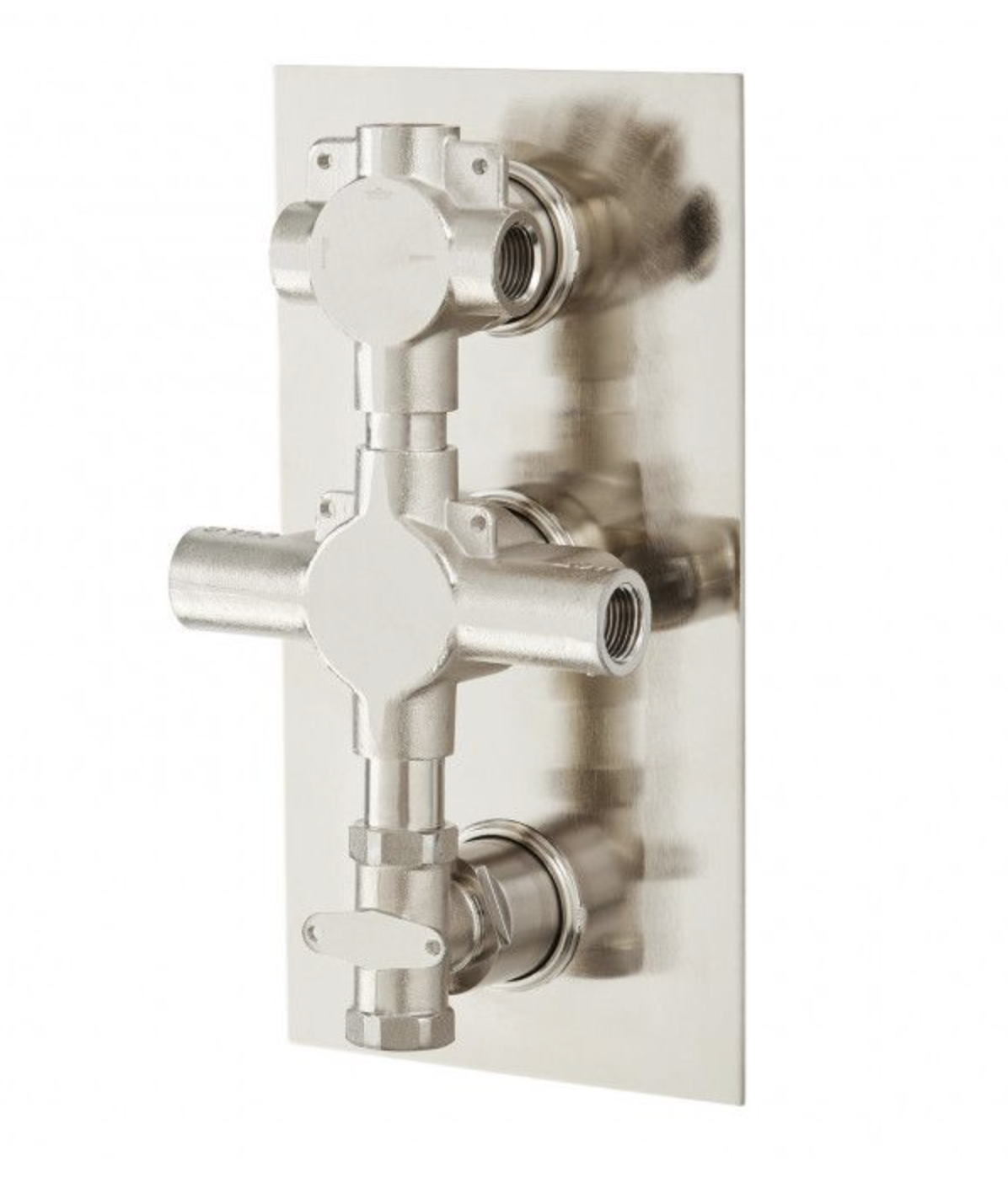 Signature Hardware MODERN RECTANGULAR 4-WAY THERMOSTATIC VALVE CROSS ...