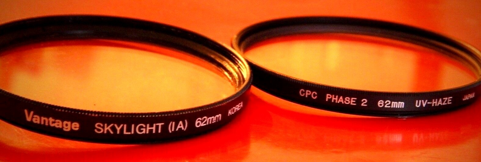 LOT OF 2: CPC PHASE 2 62 MM UV-HAZE CAMERA FILTER / VANTAGE SKYLIGHT 1A ...