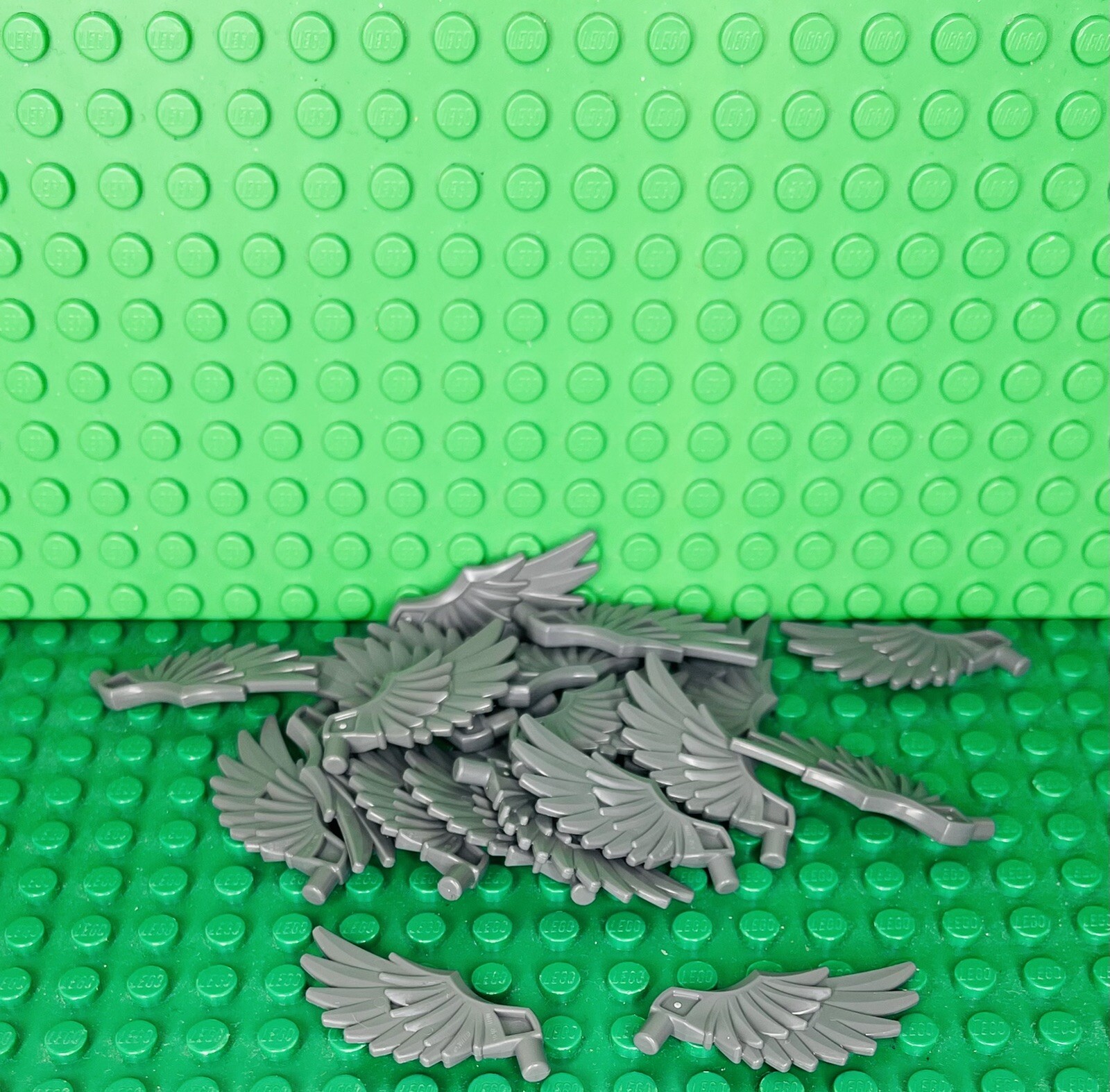 Lego 14 Pieces Dark Bluish Gray Feathers / Feathered Wings | eBay