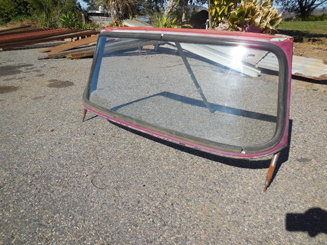 TRIUMPH SPITFIRE (TR4?) WINDSHIELD FRAME AND WINDSHIELD | eBay