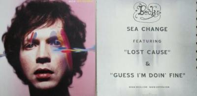 BECK 2002 sea change double sided promo flat/poster Flawless NEW old ...