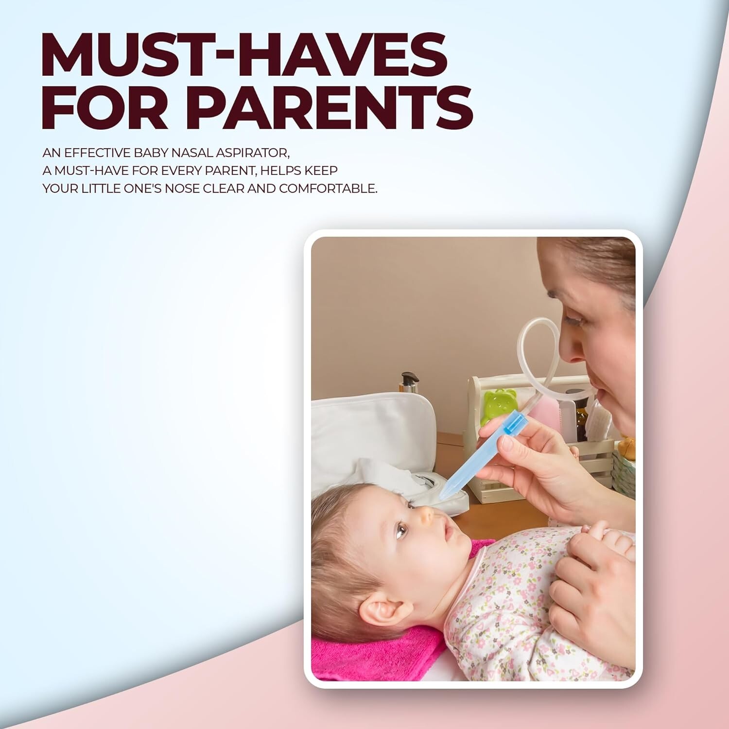 Baby Nasal Aspirator - Frida Baby Nose Sucker - Nose Suction for Babies ...