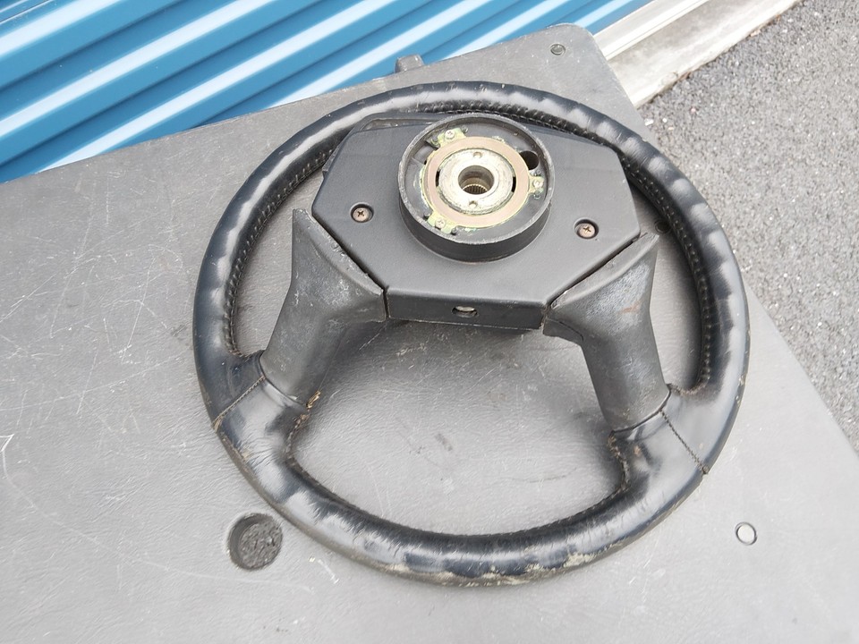 85-89 Toyota MR2 Steering Wheel - Black Leather Wrap - AW11 MK1a MK1 ...