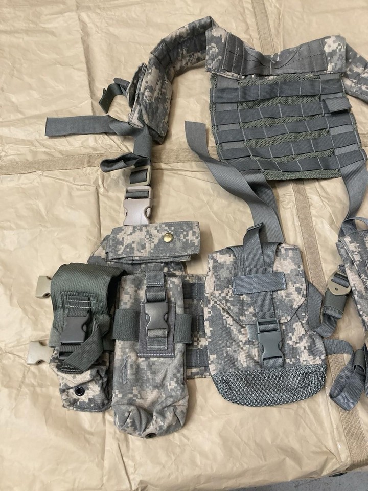 LBT 9019-A H-Harness Tactical Vest Set w/ Mag, Radio, Frag & Canteen ...