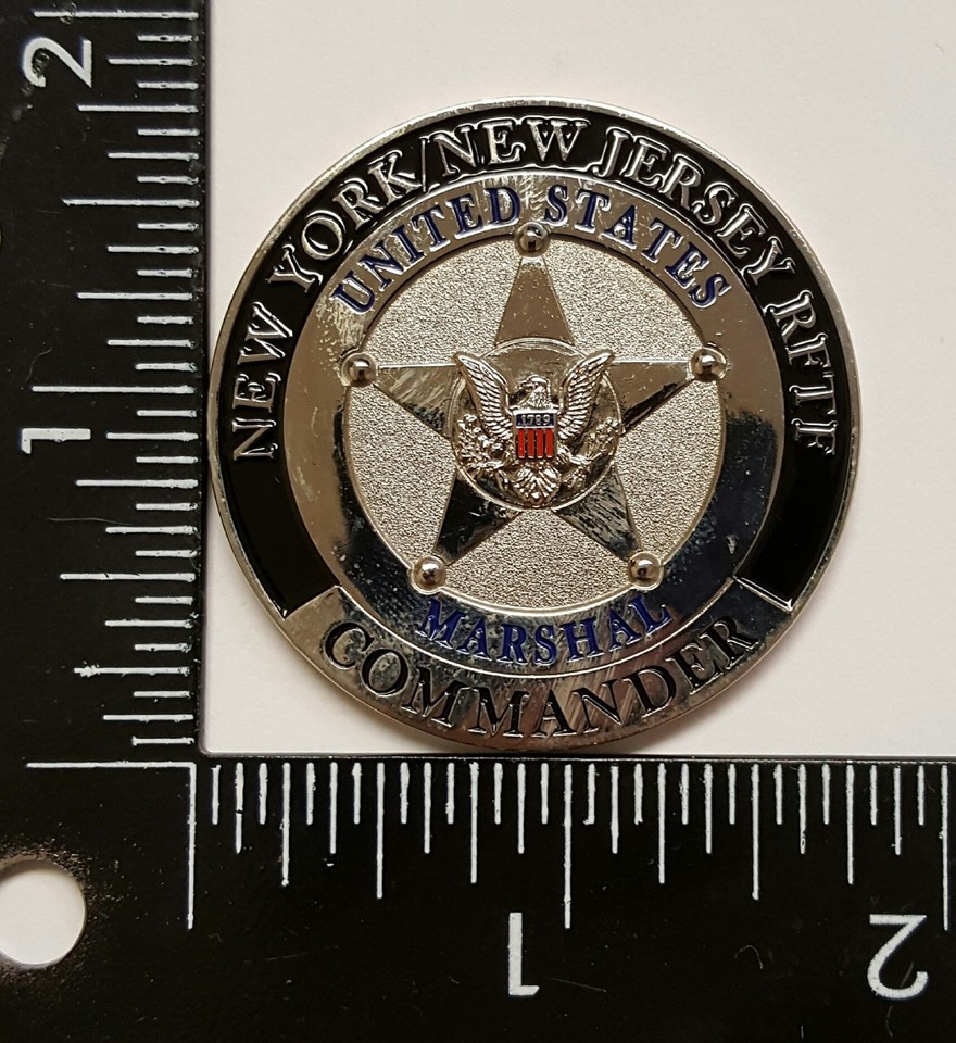 USMS United States Marshal Service NYNJ RFTF Commander Coin | eBay