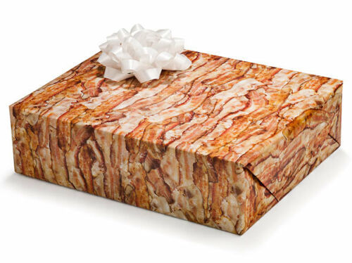 BACON GIFT WRAP - 2 Sheets 20'' x 30'' Wrapping Paper Set | eBay