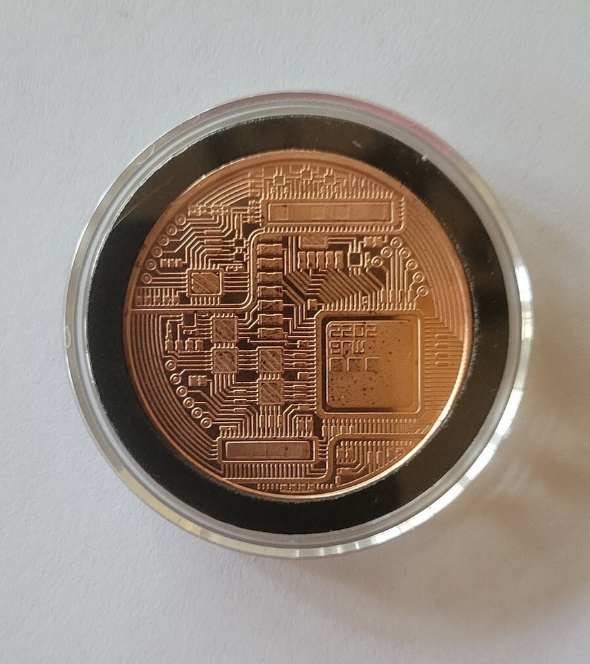 2022 Bitcoin 1oz Fine Copper BU Round Coin Crypto Design w/ Capsule | eBay