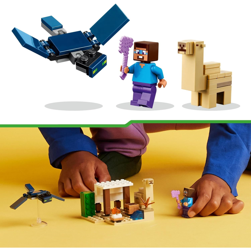 Lego Minecraft 21251 Steves Desert Expedition Toys Biome Set with House ...