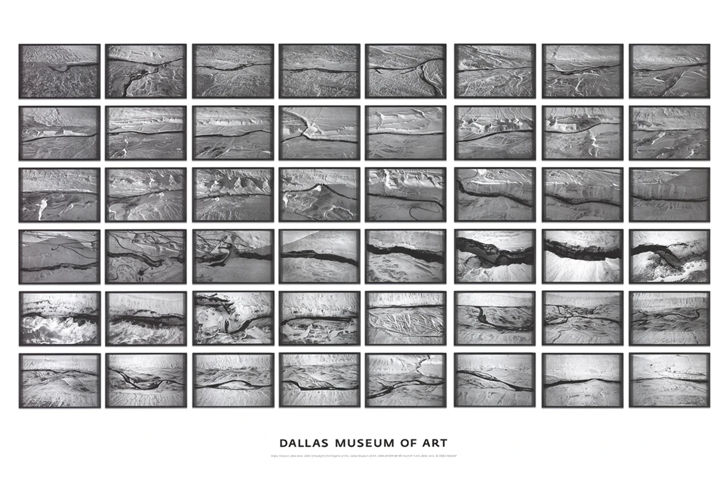 OLAFUR ELIASSON Jokla Series 24" x 36" Poster 2006 Contemporary Black ...