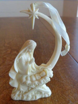 ROMAN INC. MILLENIUM COLLECTION 2001 NATIVITY ORNAMENT SENT FROM ABOVE ...