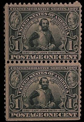 SCOTT #328 1c GREEN, PAIR, MOG-NH, VERY FRESH W/ FINE CENTERING-CAT ...