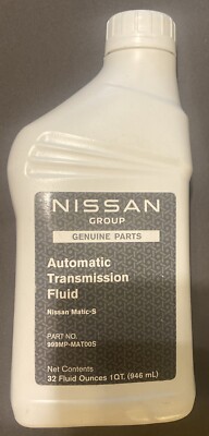 GENUINE OEM Nissan Automatic Transmission Fluid Matic-S 1-QT (999MP ...