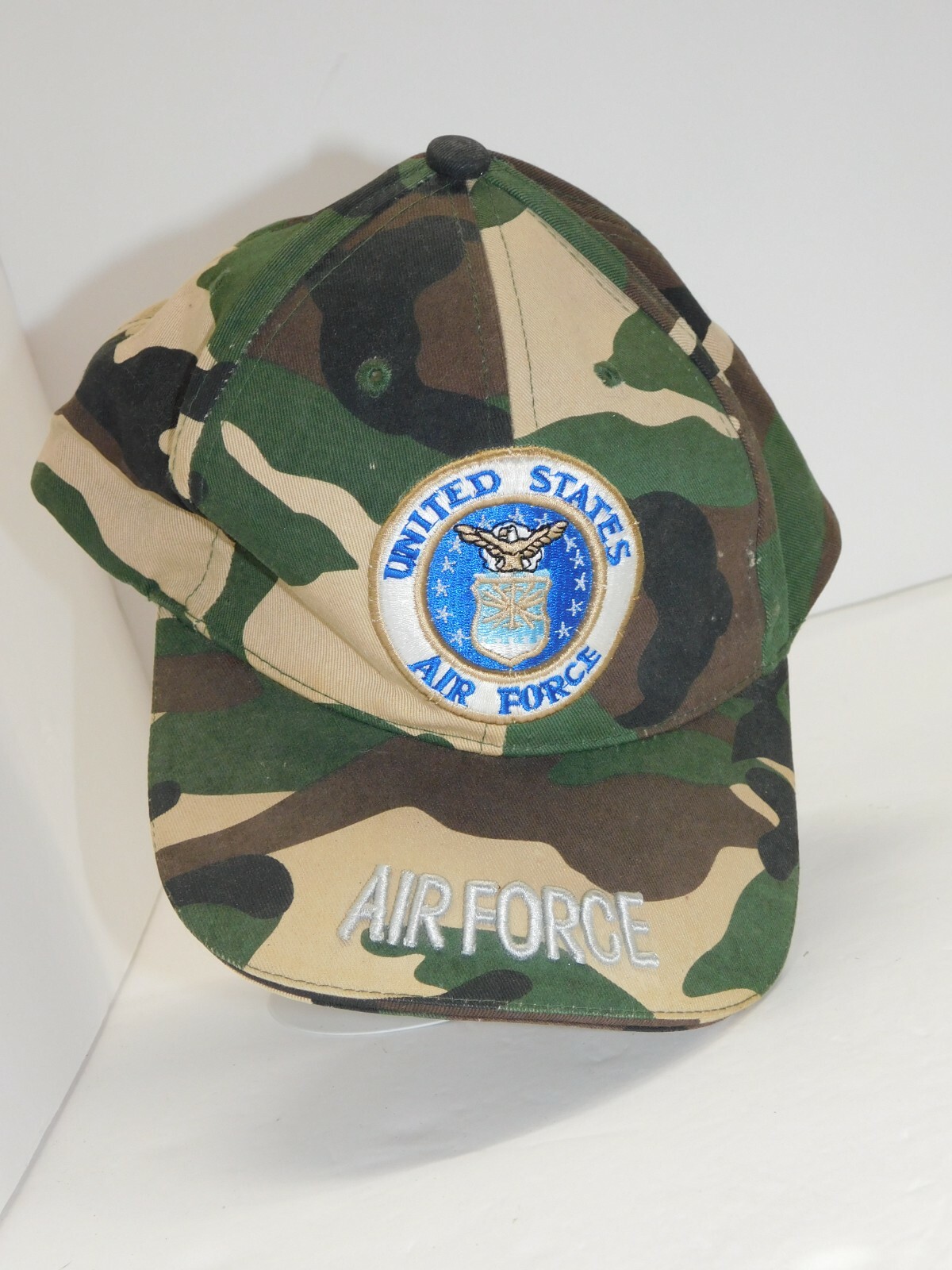 USA Air Force Hat Veteran Camouflage Green Camo OSFA Cap | eBay