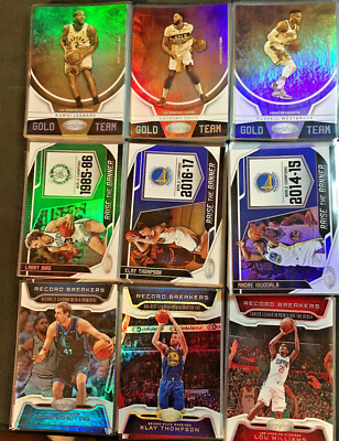 2019-20 Panini Certified Basketball Inserts Gold Team / Banner (Pick ...
