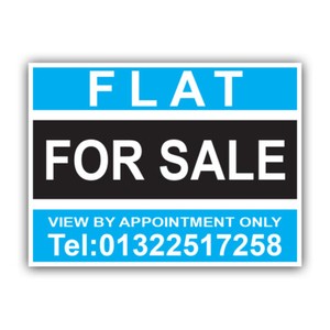 Flat Property For Sale Sign Boards Personalised Correx Estate Agent ...
