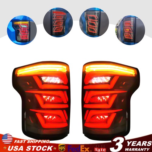 1 Pair For Ford F150 2015-2019 LED Tail Lights Sequential Turn Signal ...