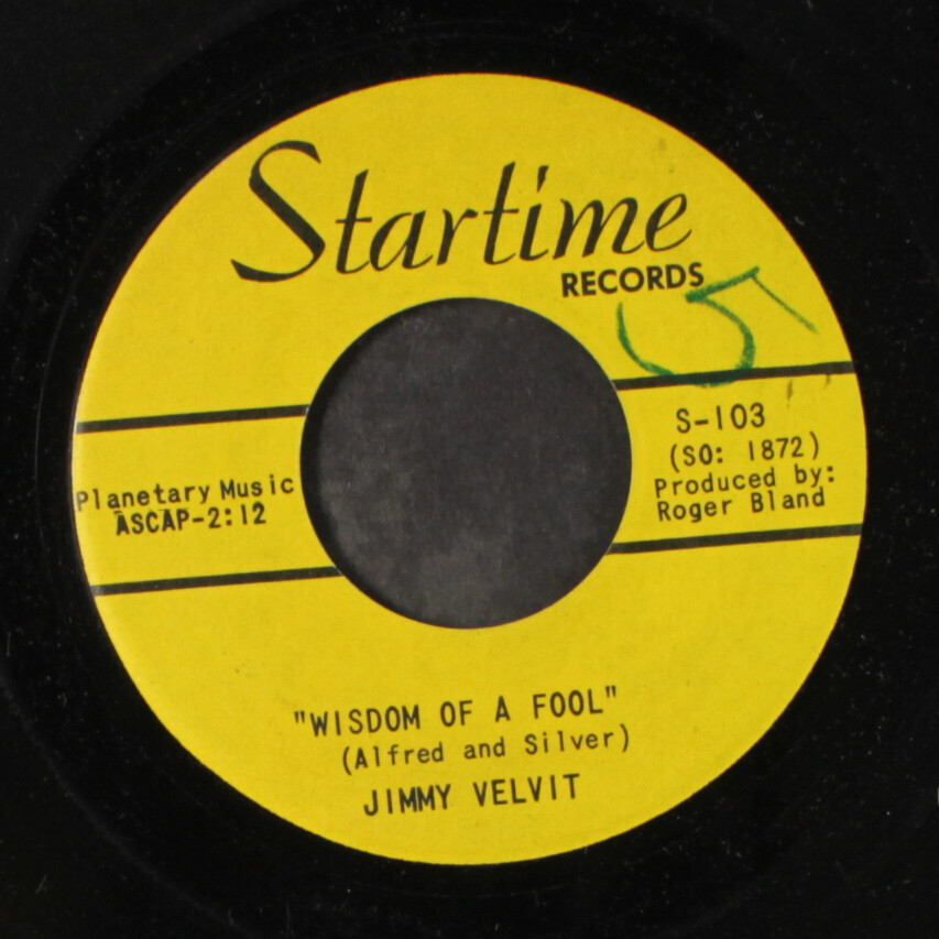 JIMMY VELVIT: wisdom of a fool STARTIME 7" Single 45 RPM | eBay