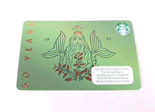 2021 Starbucks Gift Card Australia 50 Years Anniversary Unscratched Pin ...