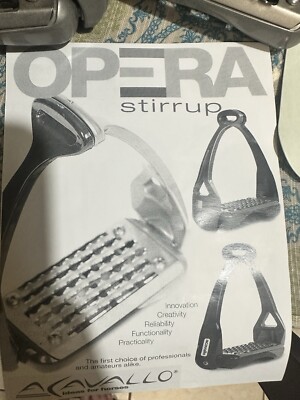 Acavallo Opera Stirrups - Composite with Stainless Tread - BLACK ...