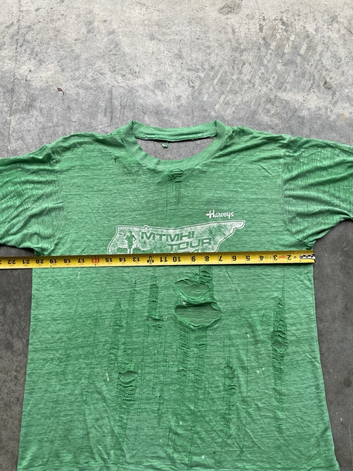 Vintage 1984 MTMHI Tour Harvey’s T Shirt Size Large Very Distressed ...