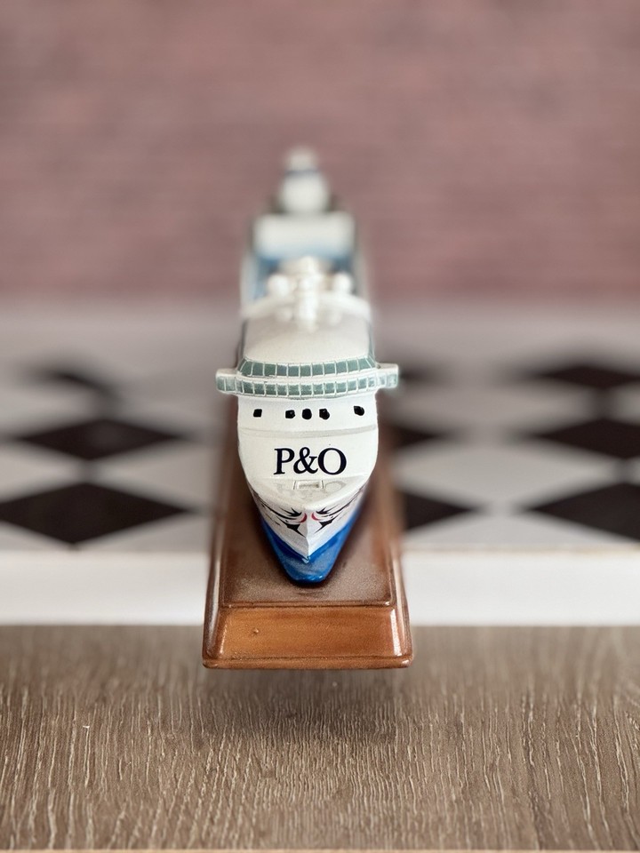 P&O Pacific Dawn Passenger Cruise Ship Superliner Souvenir Resin Model ...