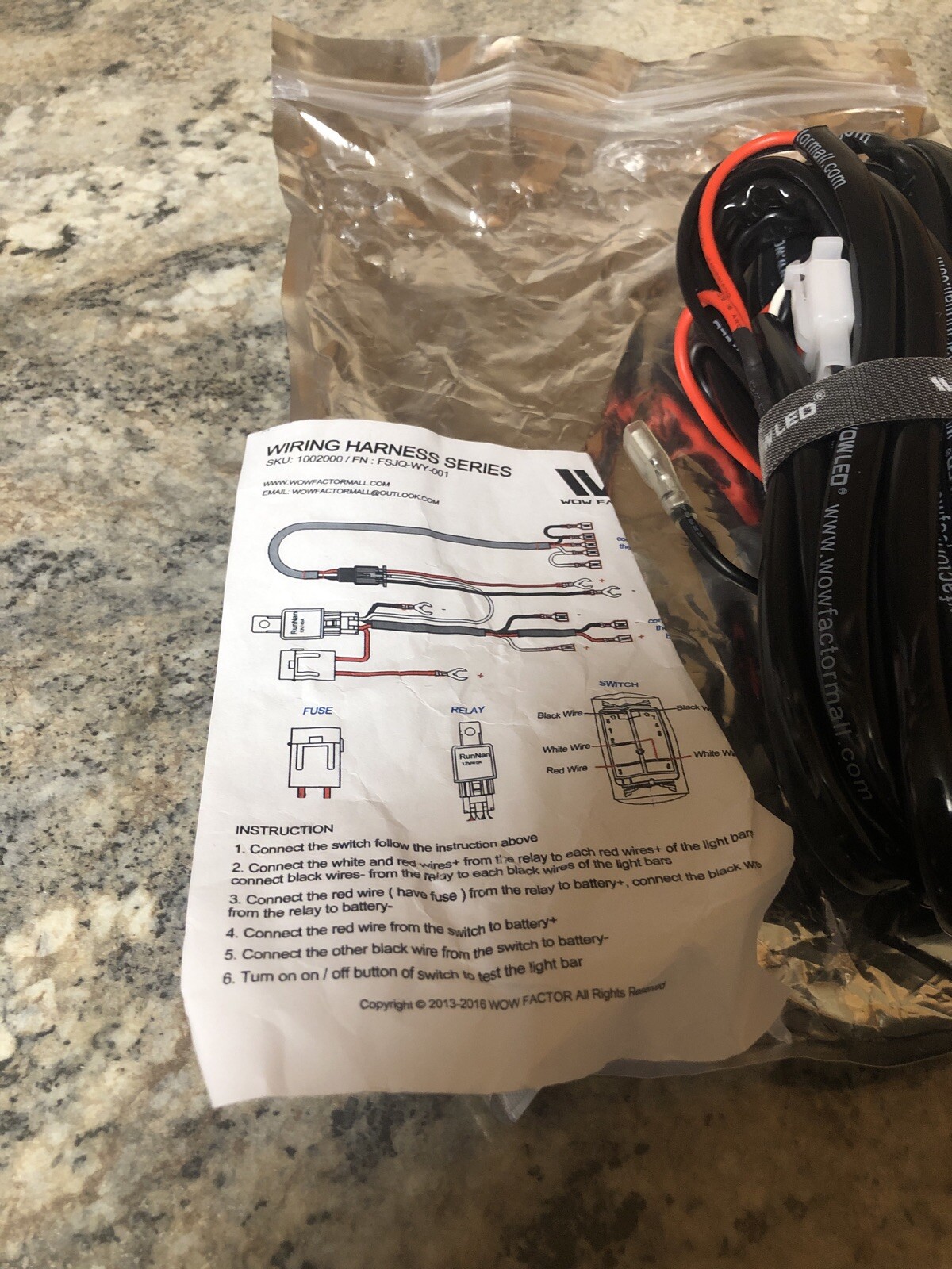 New Wow Factor Wiring Harness Series 1002000 Waterproof For Light Bar ...
