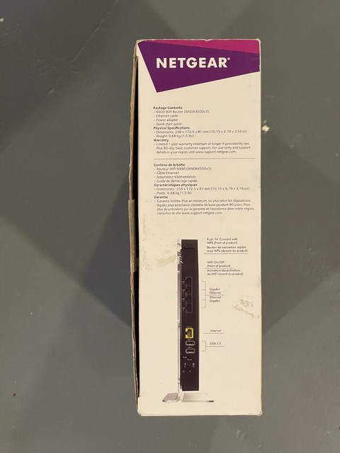 NETGEAR N750 Wireless Dual Band Gigabit Router Wndr4300 for sale online ...