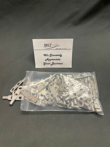 BURNDY YAV4CL2TC38FX 4 AWG LUG, 2 HOLE, 3/8: STUD; 1" HOLE SPACING ...