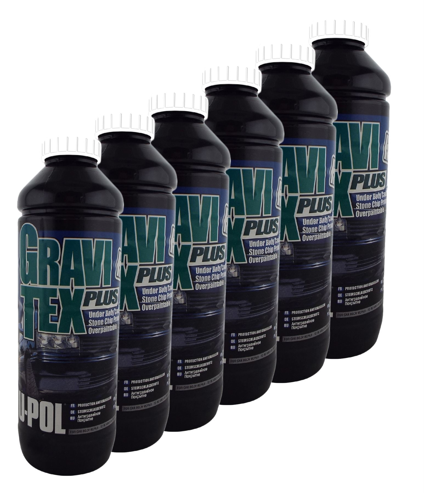 U-Pol GRAVITEX Stone Chip Overpaintable Protection White 1 L x 6 ...