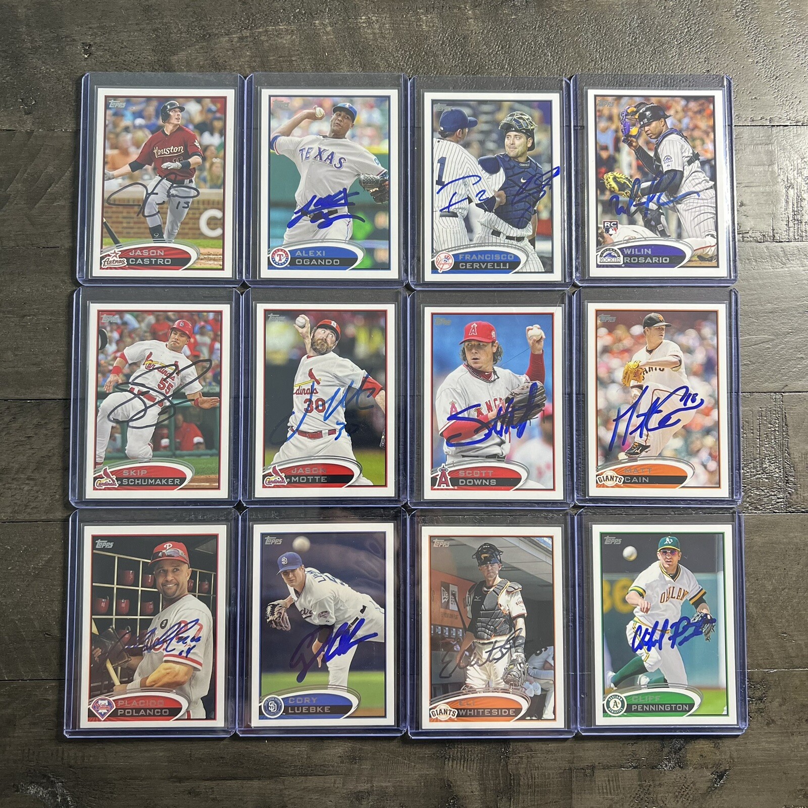 Topps 2012 Baseball Cards IP Auto Lot of 12 | eBay